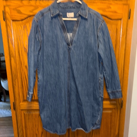 Universal Thread | Dresses | Universal Thread Indigo Denim Shirt Dress ...